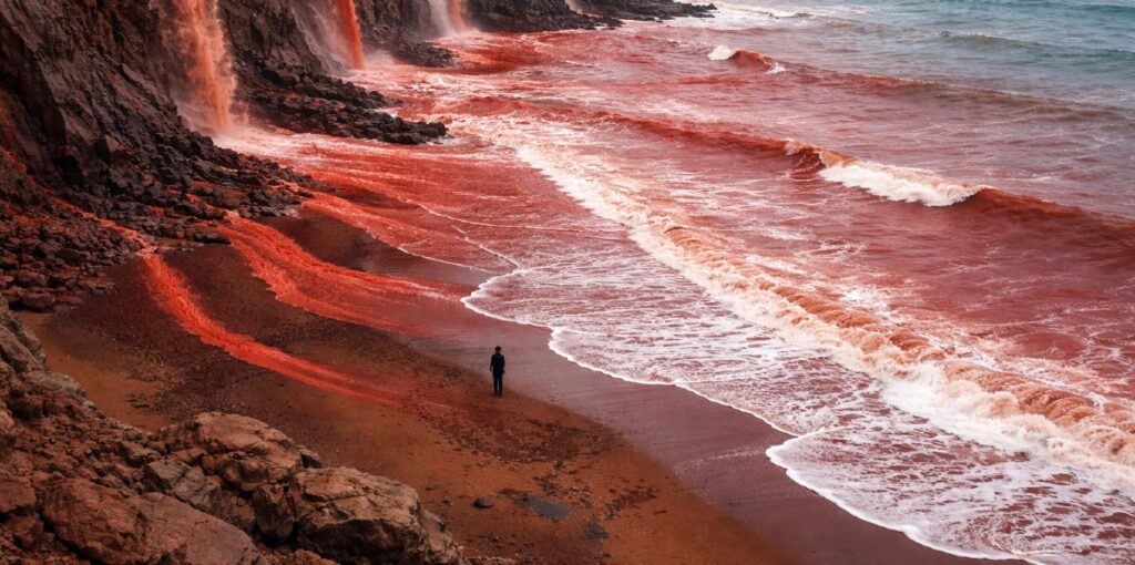 Blood-Red Rainfall on Iranian Island Sparks Biblical Comparisons ...